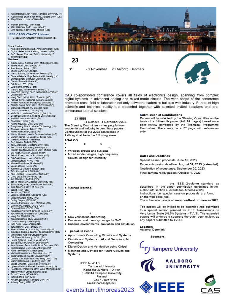 3081331c-Norcas2023 CFP | PDF | Computer Engineering | Technology & Engineering