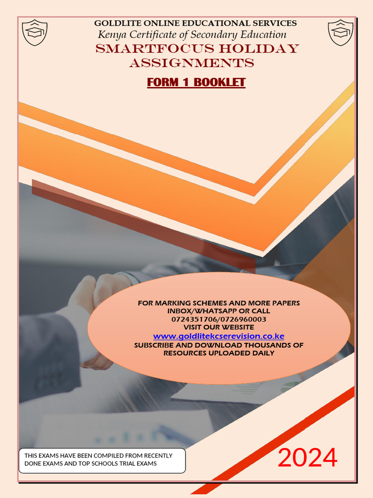 FORM 1 AUGUST HOLIDAY ASSIGNMENTS | PDF