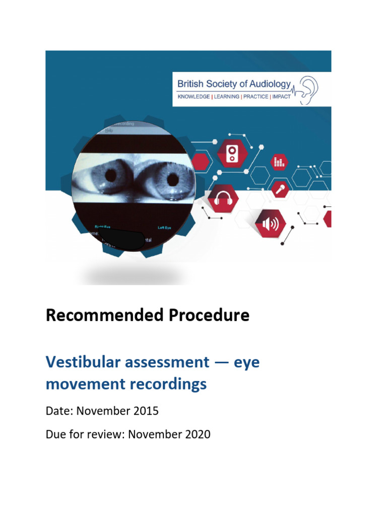 Vestibular Assessment Eye Movement 1 | PDF