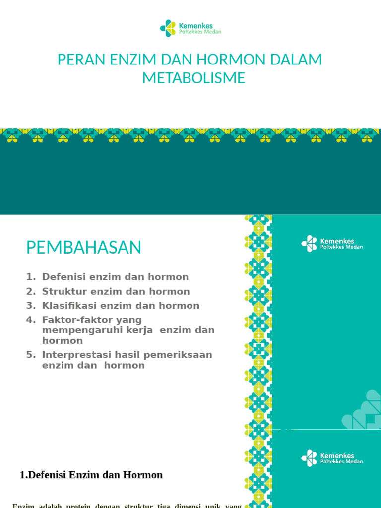 Peran Enzim Dan Hormon Dalam Metabolisme | PDF