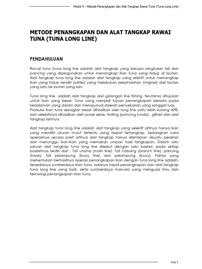 Modul 4 Longline | PDF