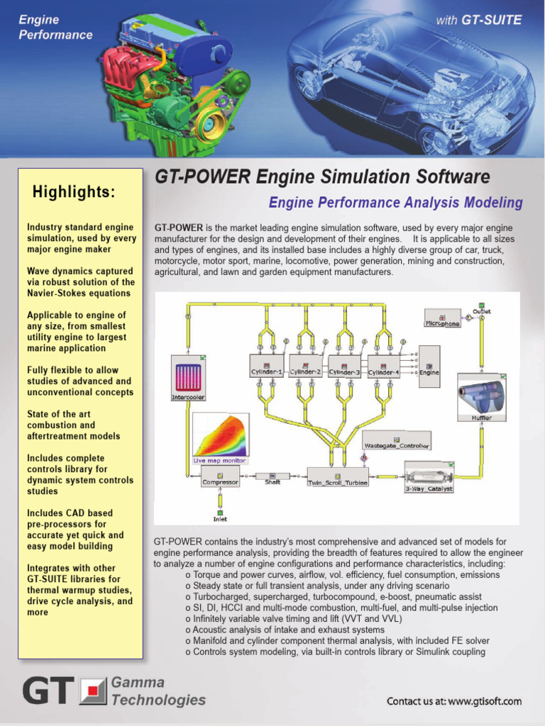 GT-POWER Engine Simulation Software | PDF