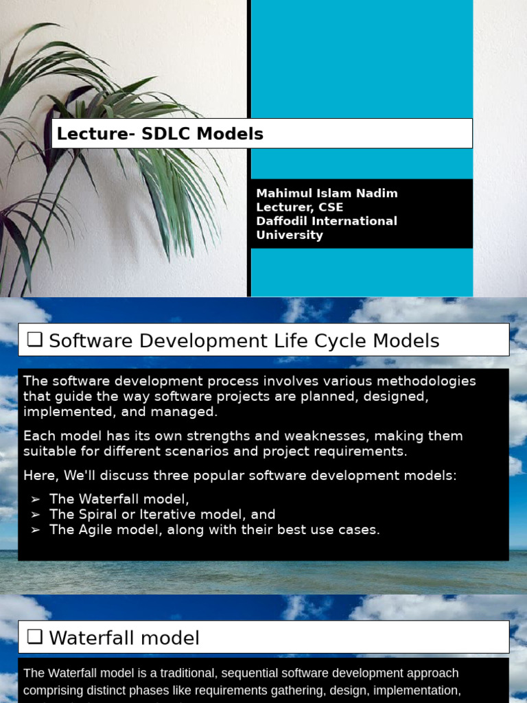 Lecture-4 - SDLC Models | PDF