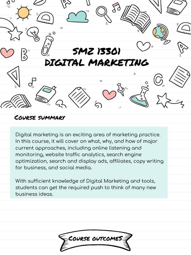 SMZ13301 Digital Marketing Introduction | PDF