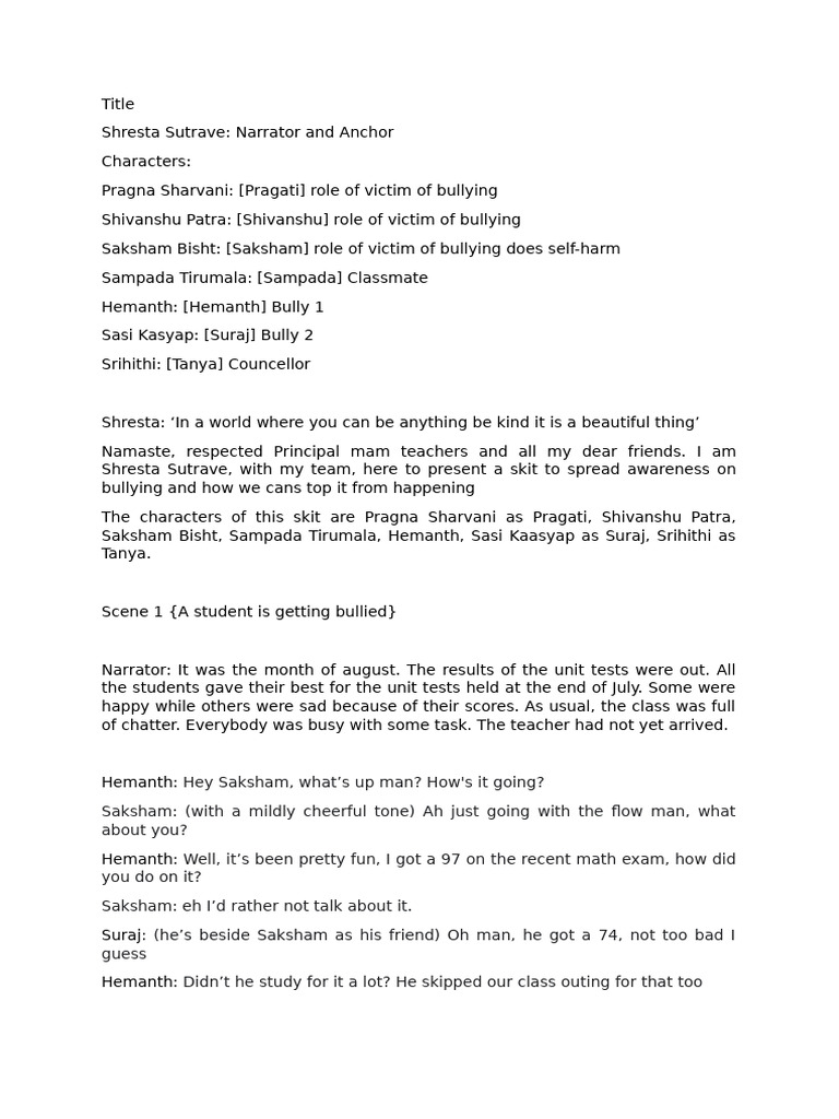 Skit | PDF