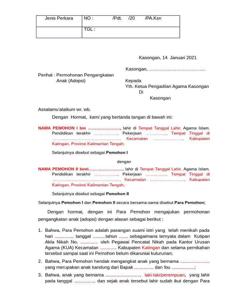 Pengangkatan Anak (Adopsi) | PDF | Ilmu Sosial