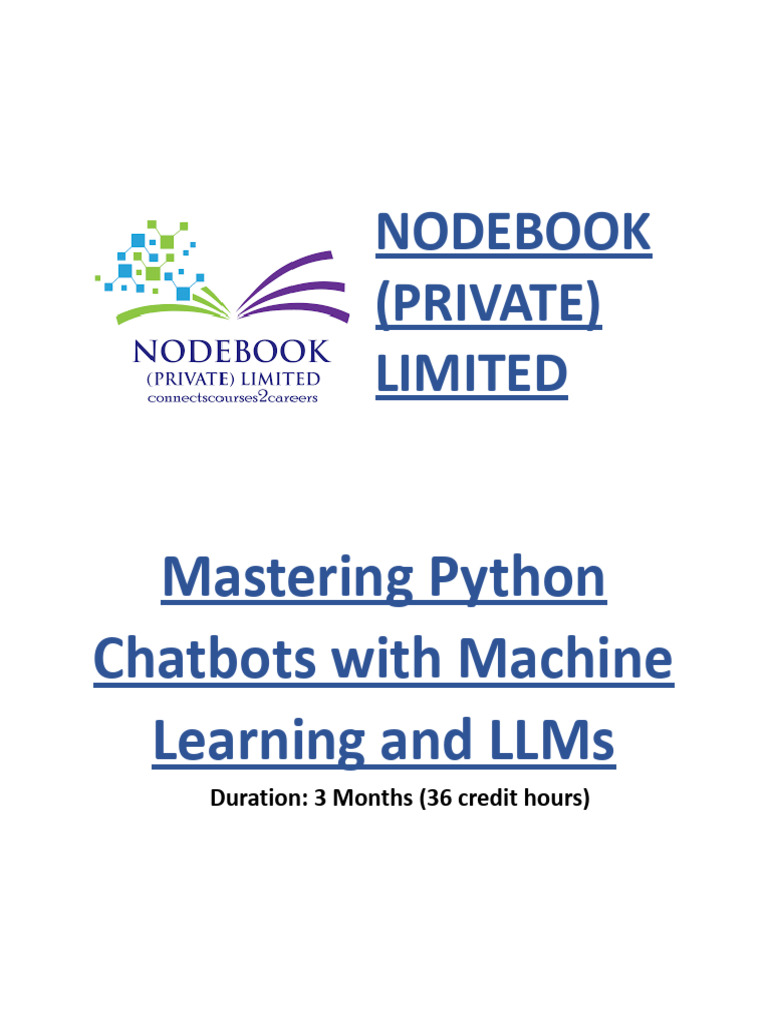 Mastering Python Chatbots With Machine Learning And Llms Pdf
