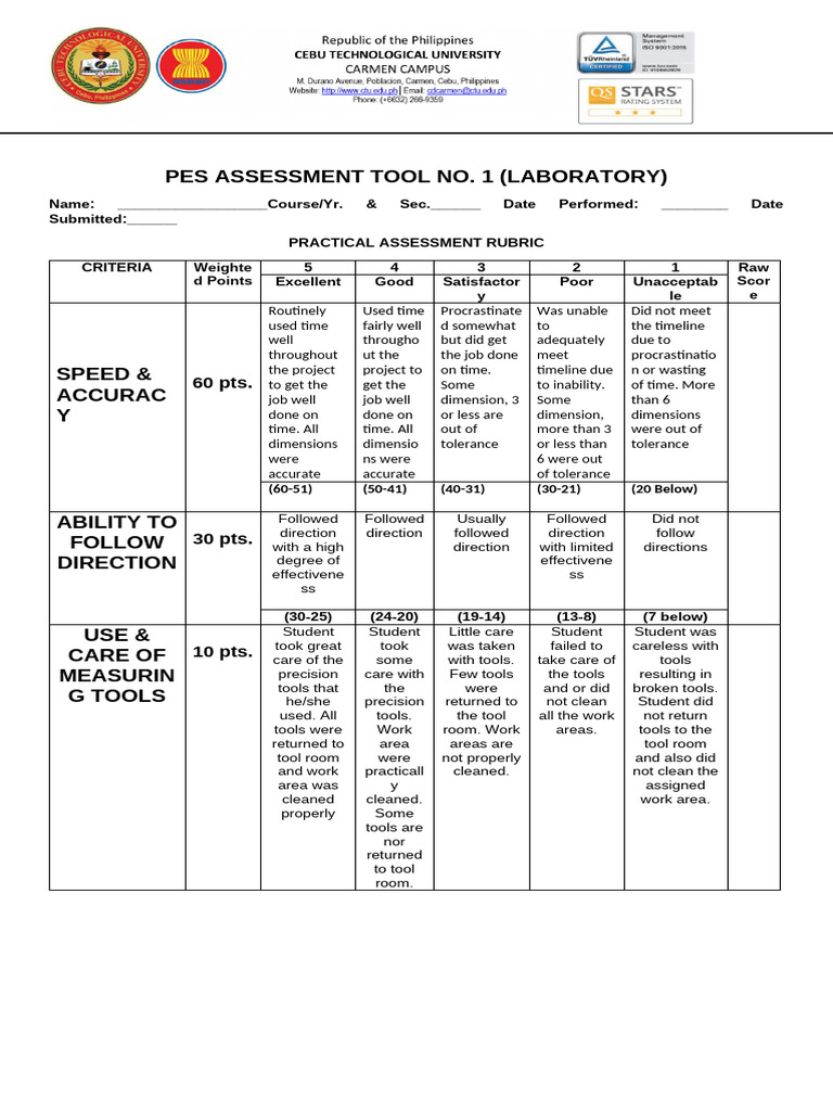 RUBRICS | PDF