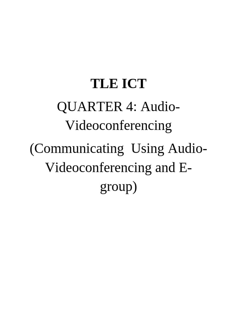 Tle 4&5 Quarter 4 Module 1 | PDF