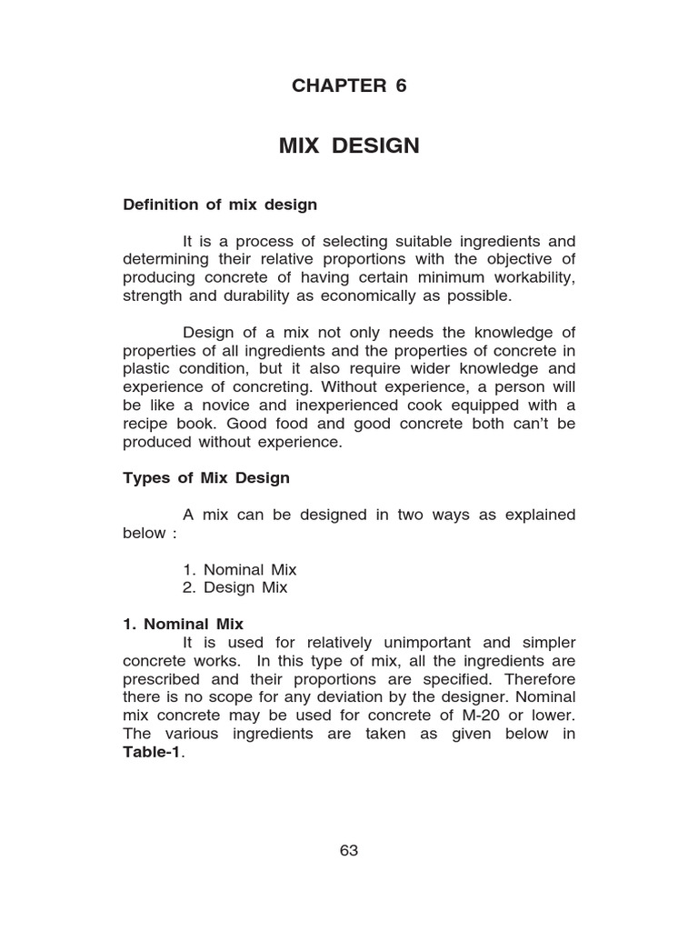 Concrete - Technology (CH - 6) | PDF