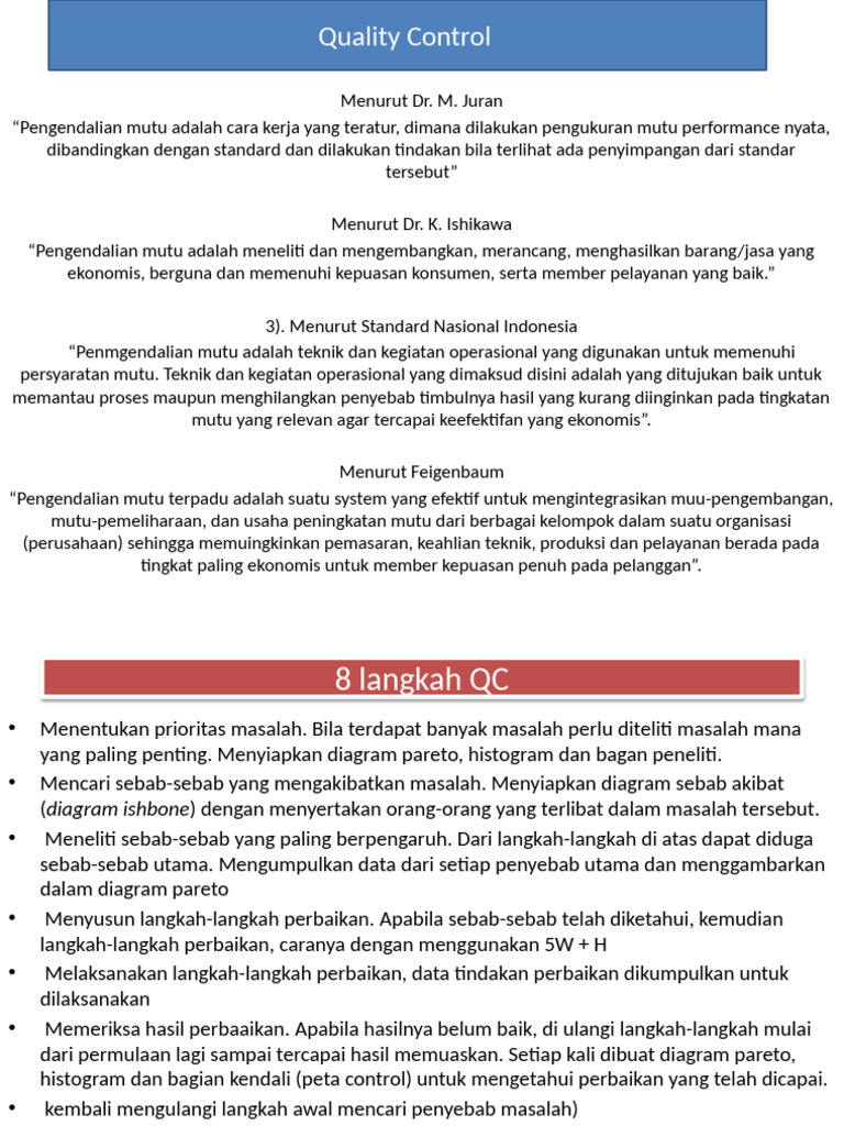 Quality Control | PDF