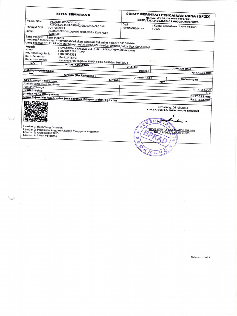 Kelengkapan SPJ GU KKPD | PDF