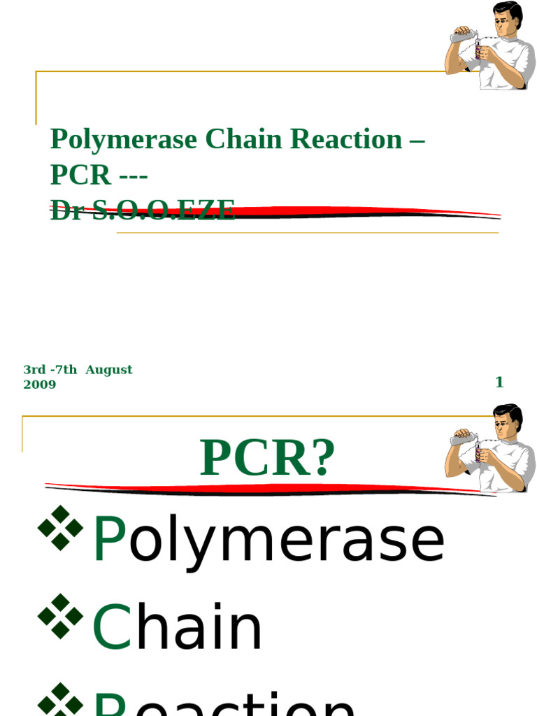 BCH 412. Dr. Eze PCR | PDF