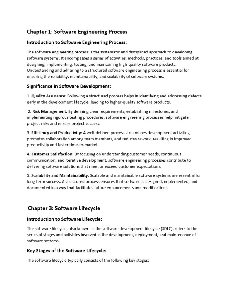 Software Engineering Process - Sen 212 | PDF | Software Development Process | Agile Software ...