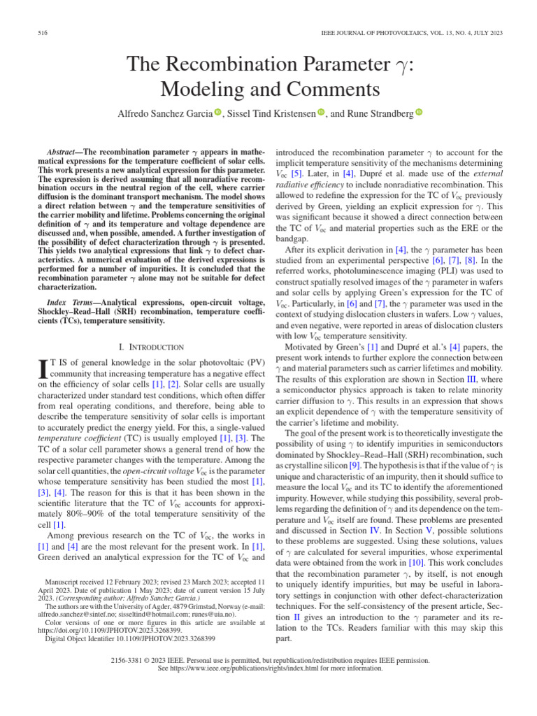 IEEEJPhotovol 13 p516 | PDF