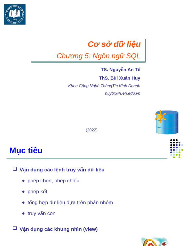 CSDL - Ch5.Ngon Ngu SQL | PDF