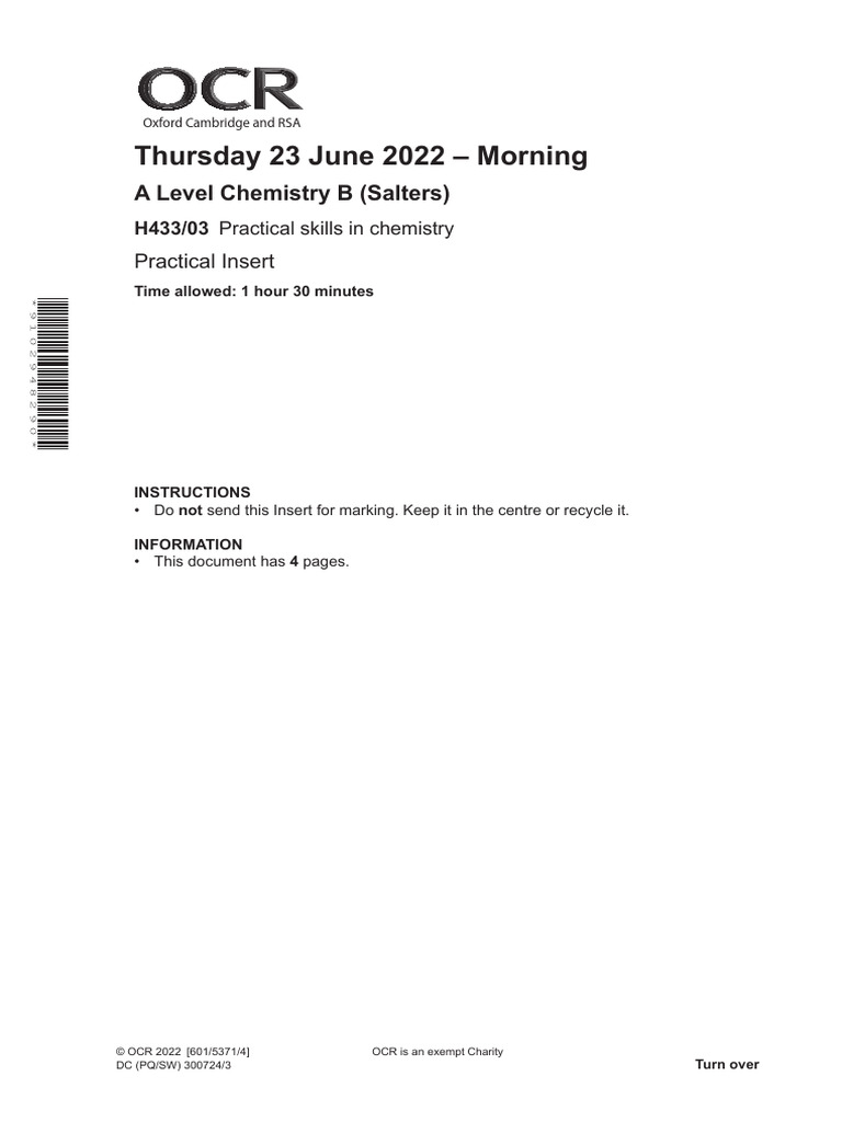 Insert Practical Skills in Chemistry | PDF | Absorbance