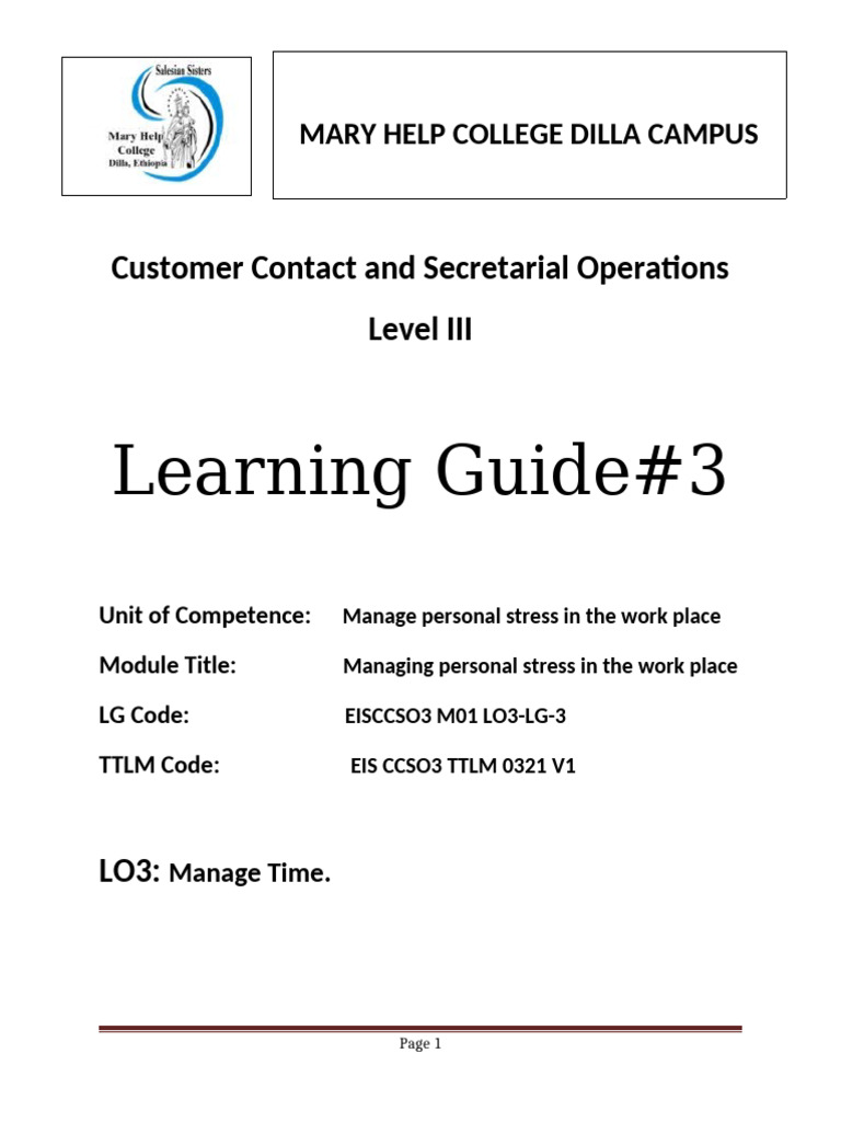 Learning Guid 3 | PDF