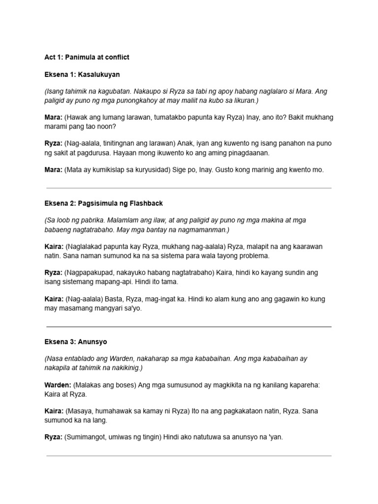 Script Role Play | PDF