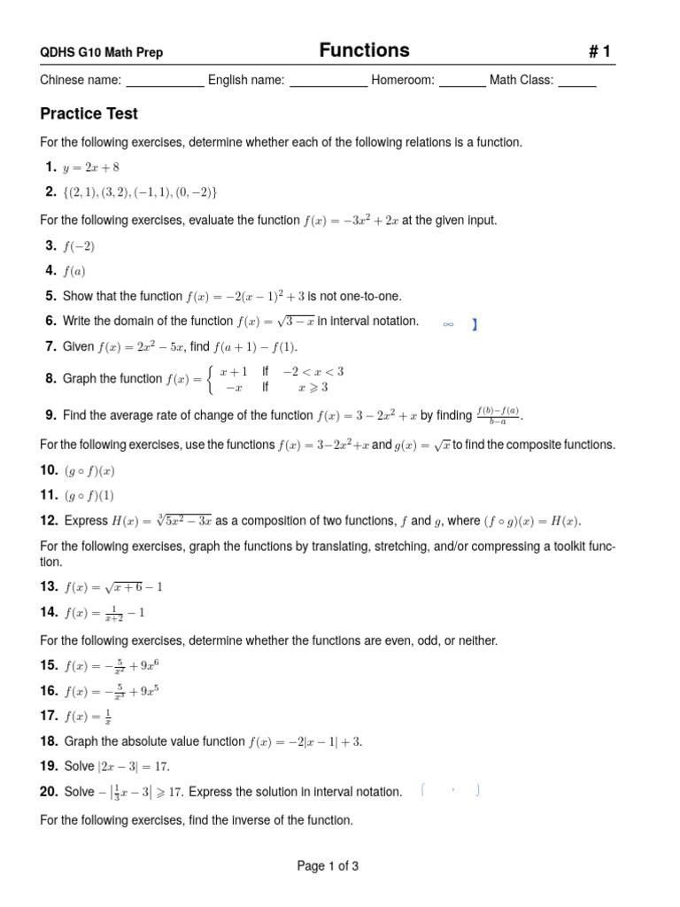 01 Functions | PDF