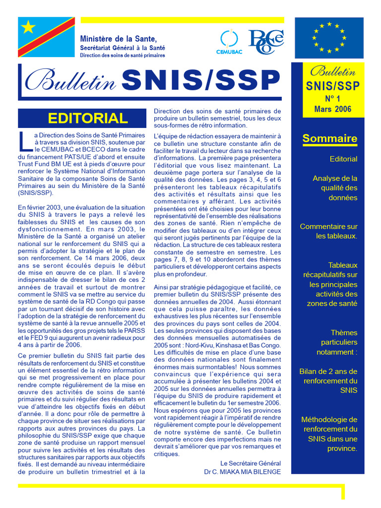 Bulletin SNIS 01 | PDF