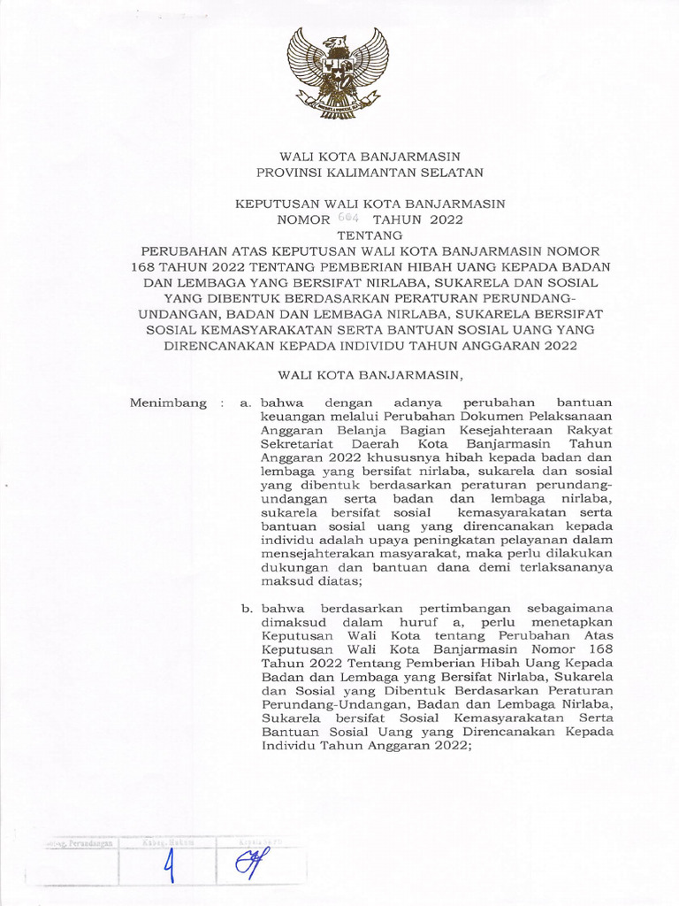 SK No 604 THN 2022 | PDF