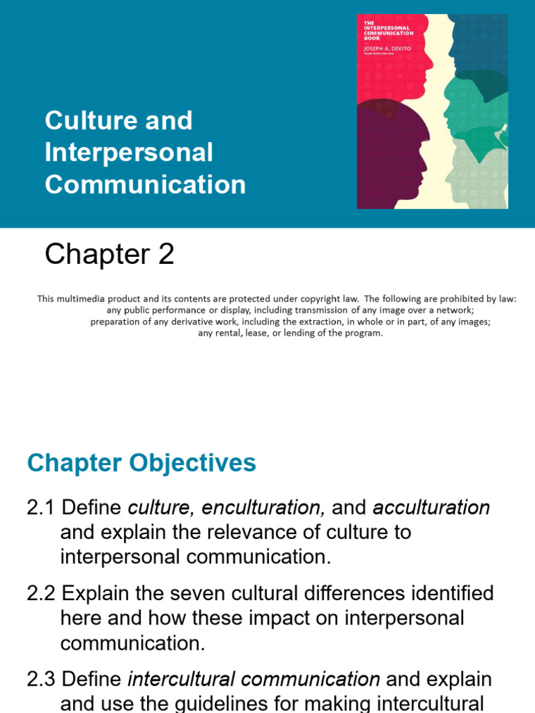 Culture and Interpersonal Communication | PDF