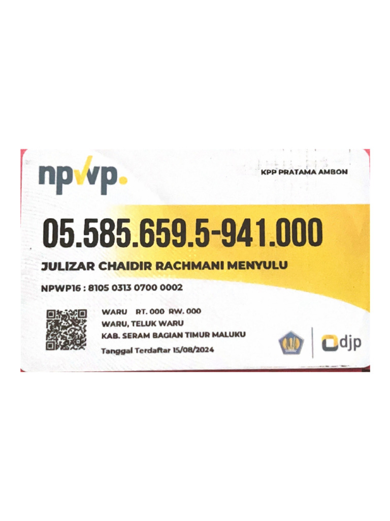 KPP Pratama Ambon | PDF