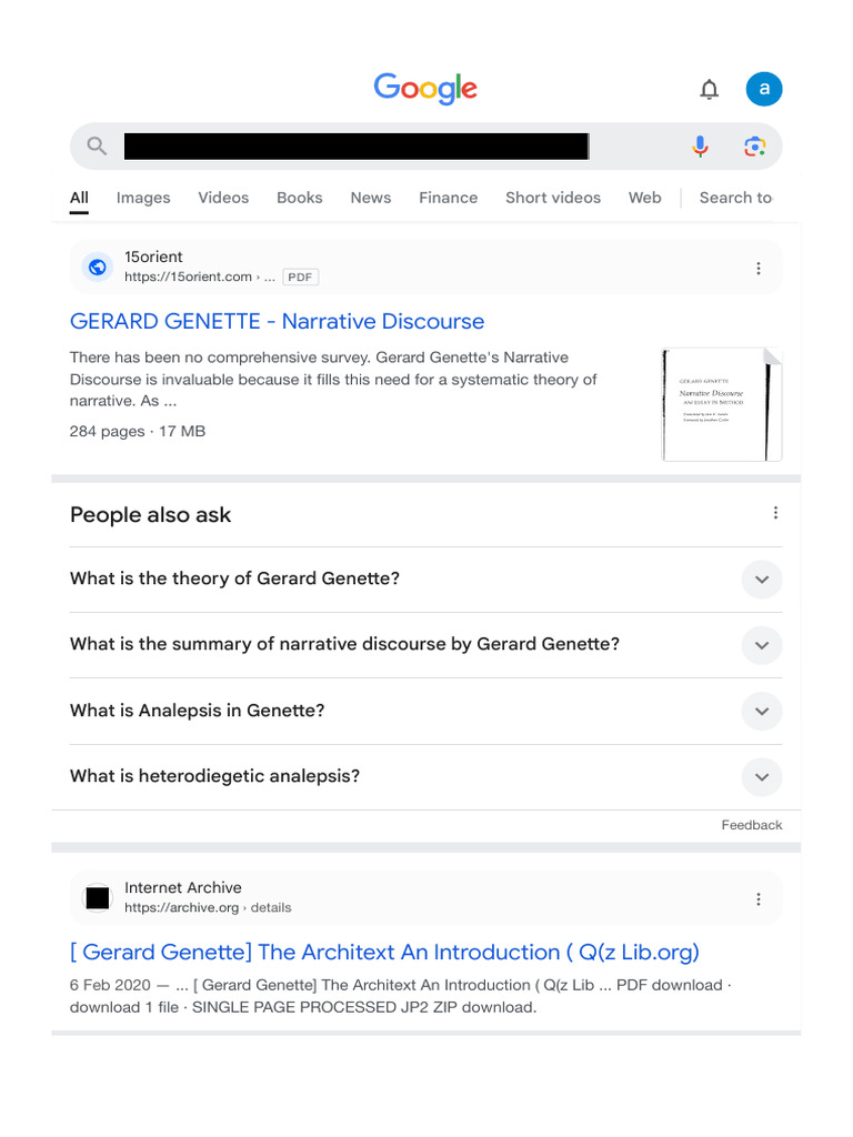 Gerard Genette PDF - Google Search | PDF