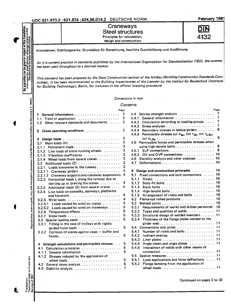 Din 4132 | PDF