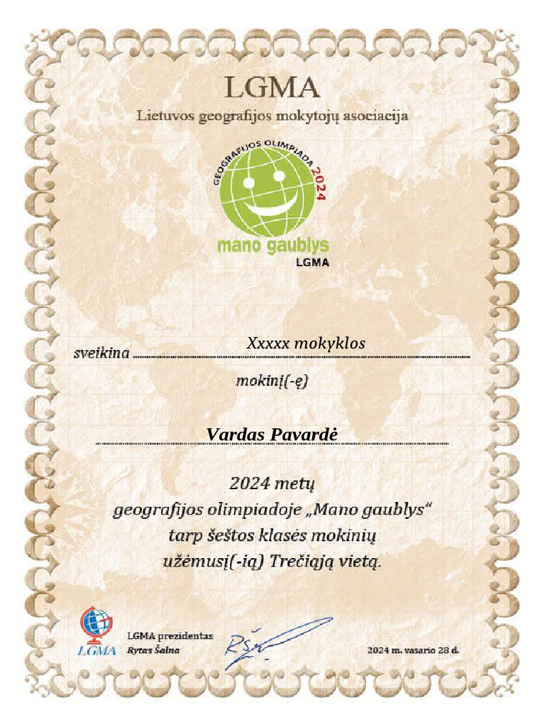 6 Klase - 3 Vieta | PDF