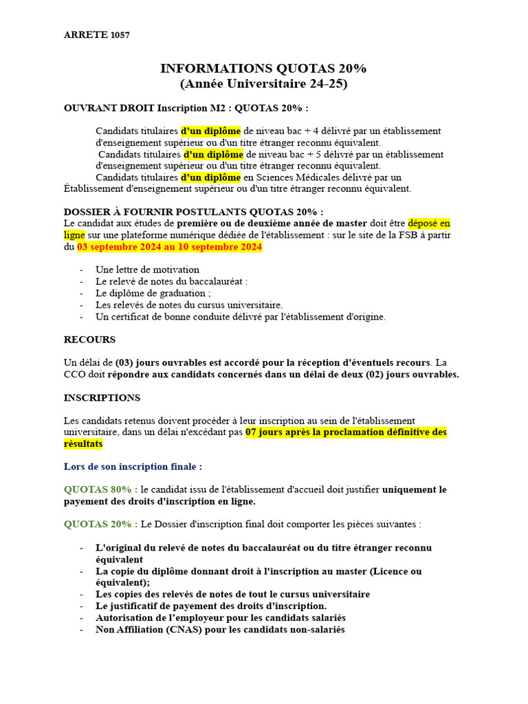 Information Quotas 20 | PDF