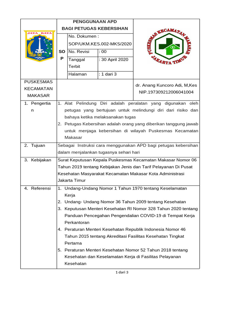 Penggunaan Apd | PDF