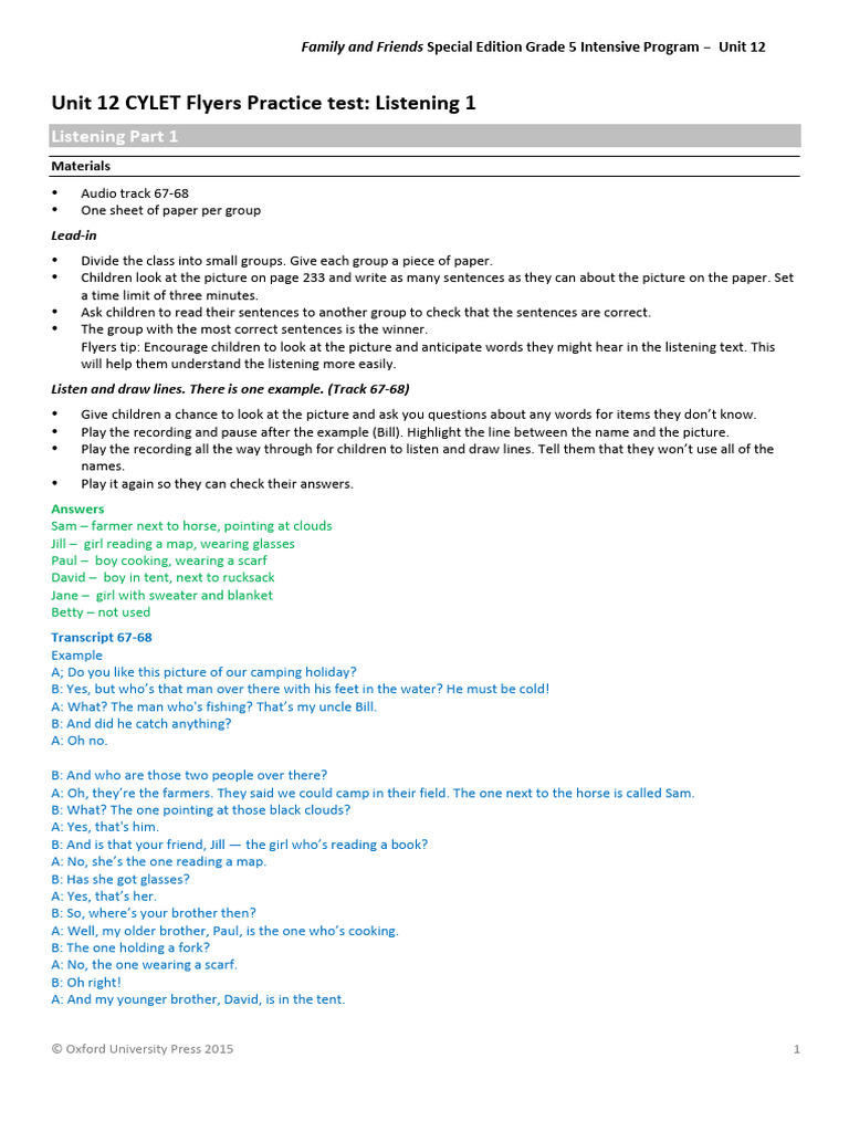 G5 Intensive LessonPlan Unit12 | PDF