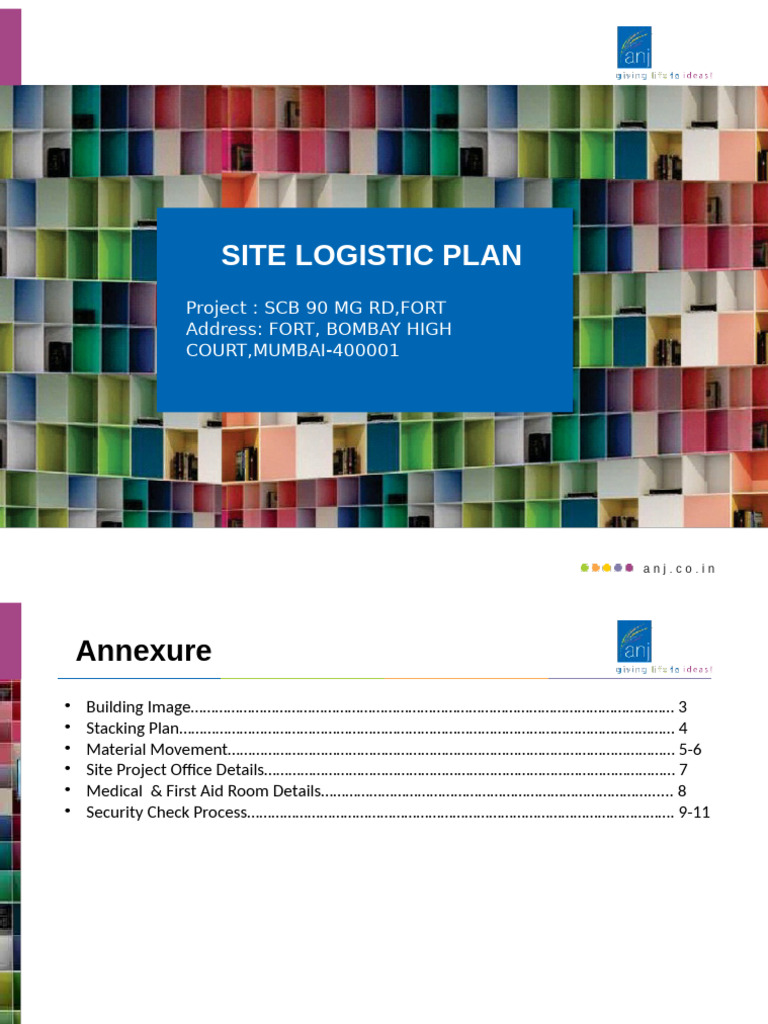 Anj-Scb-Jll - Site Logistics Plan Fort | PDF