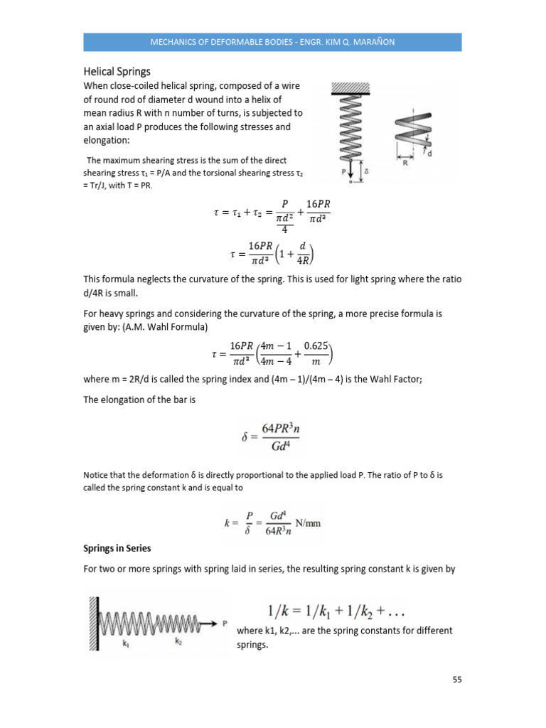 Chapter-8-Helical-Spring | PDF