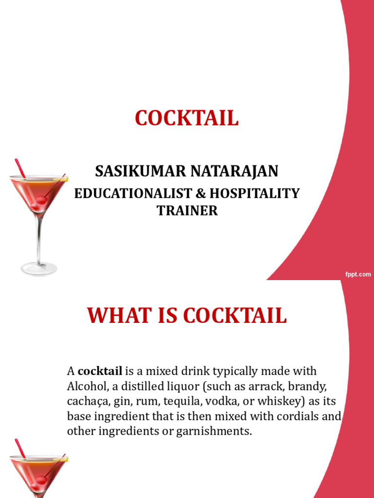 Cocktail and Mixology | PDF | Cocktails | Wellness