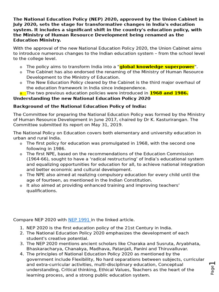 Nep Short Notes | PDF Nep Short Notes | PDF