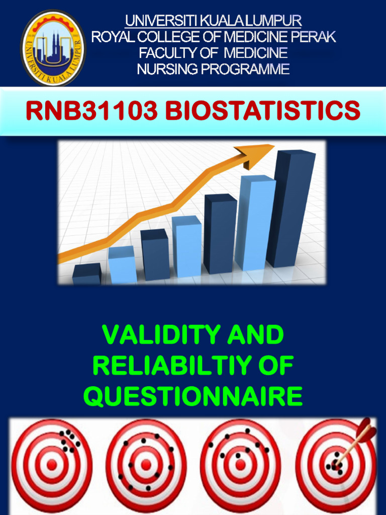 Reliability and Validity of Questionnaire | PDF | Validity (Statistics ...