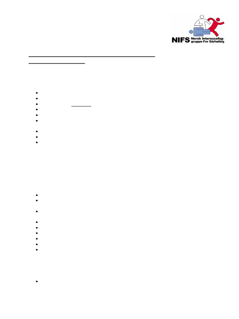 NIFS Generell Sårbehandling | PDF