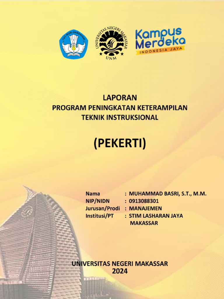 TUGAS AKHIR - MUHAMMAD BASRI - PEKERTI UNM Batch 36 Periode 2024 | PDF