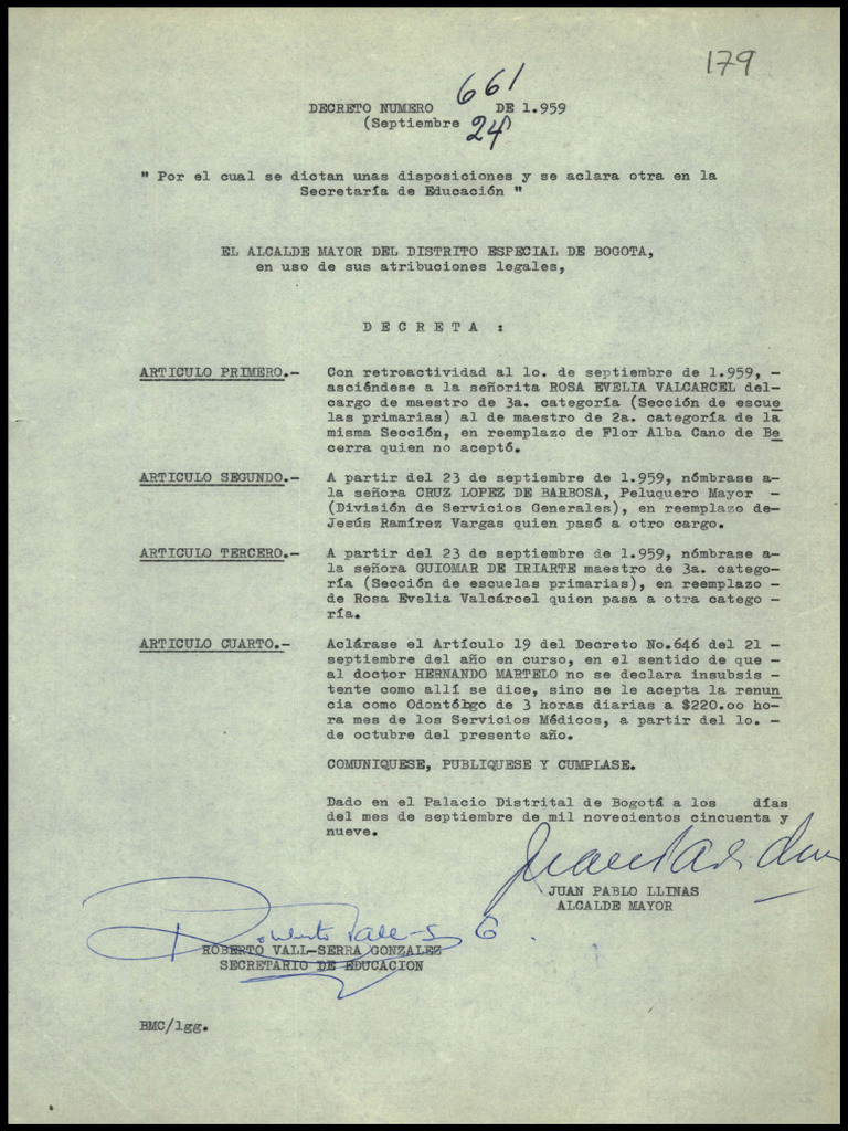 03.121 Decreto 661 de 1959 | PDF