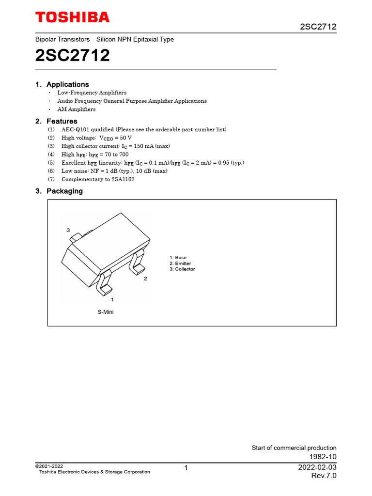 2SC2712 Datasheet en 20220203-1916293 | PDF