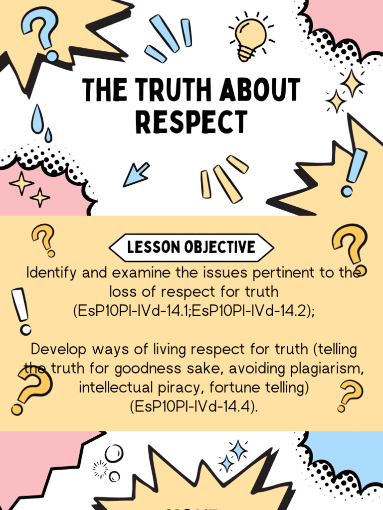 The Truth About Respect | PDF