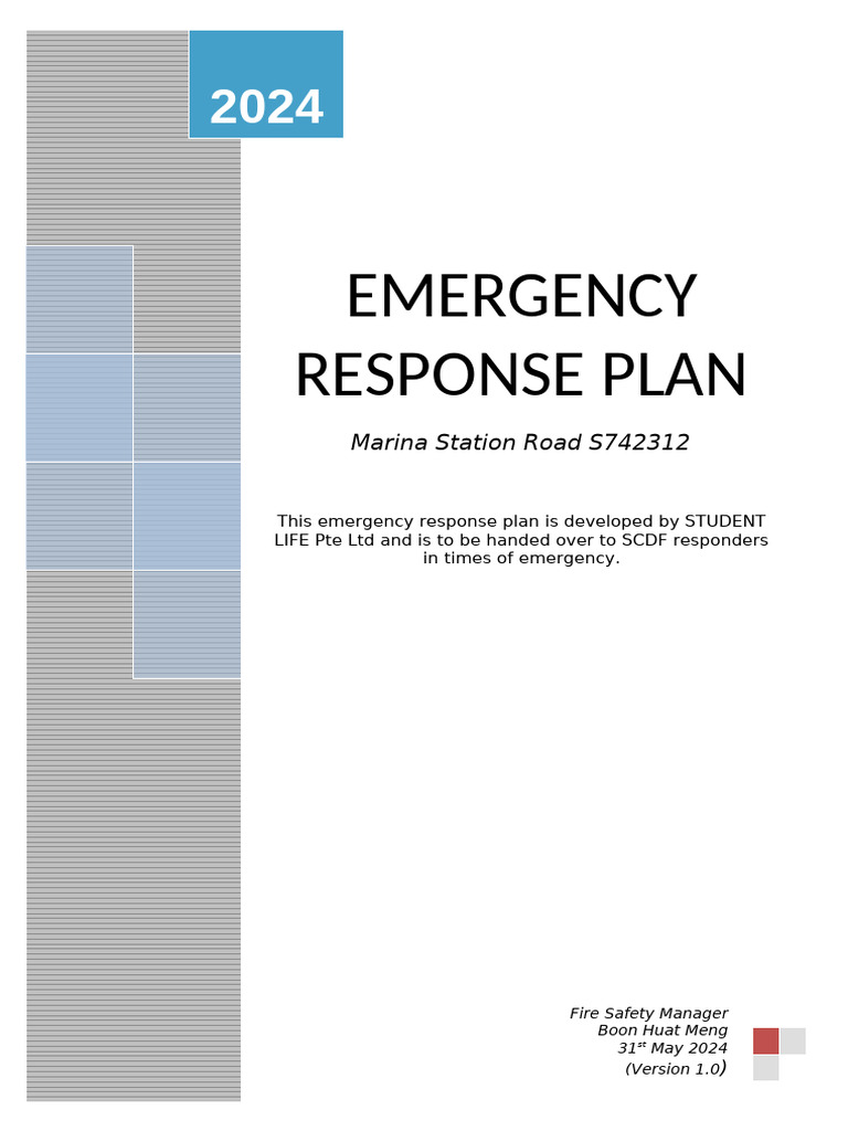 Emergency Response Plan (ERP) 2024 v1.0 (Draft) | PDF