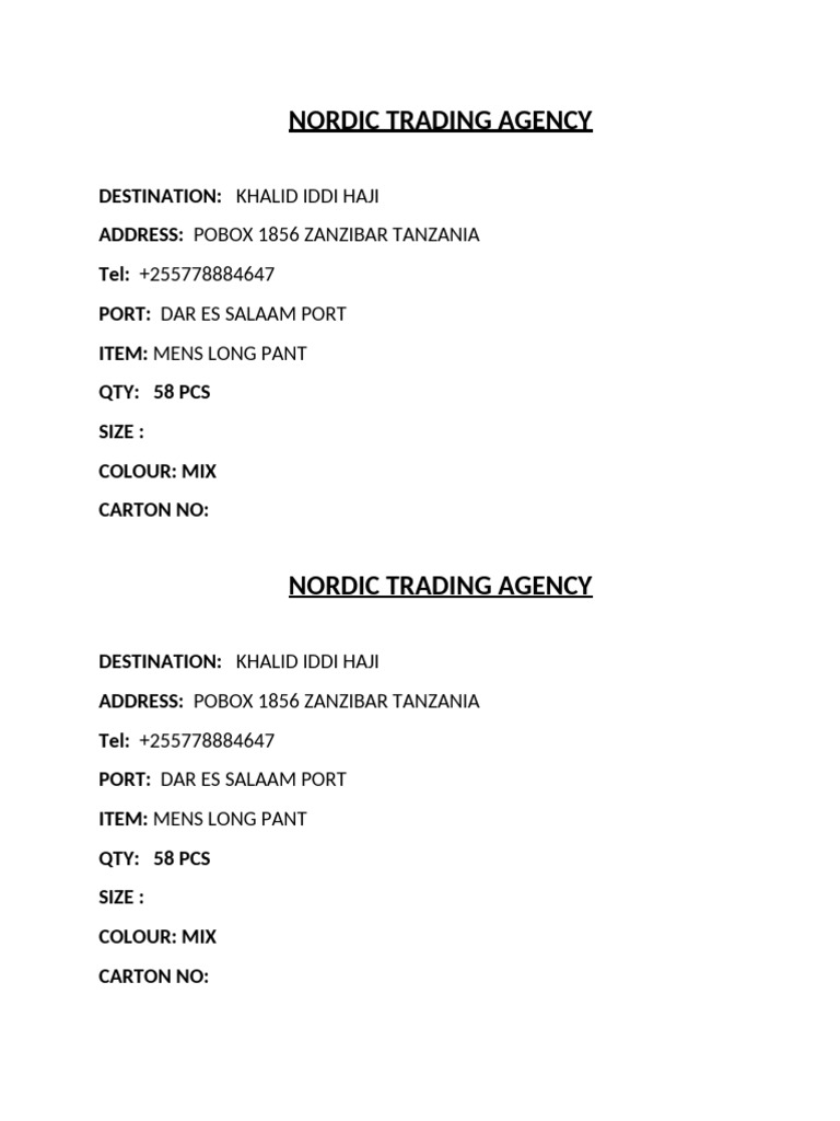 Carton Sticker | PDF