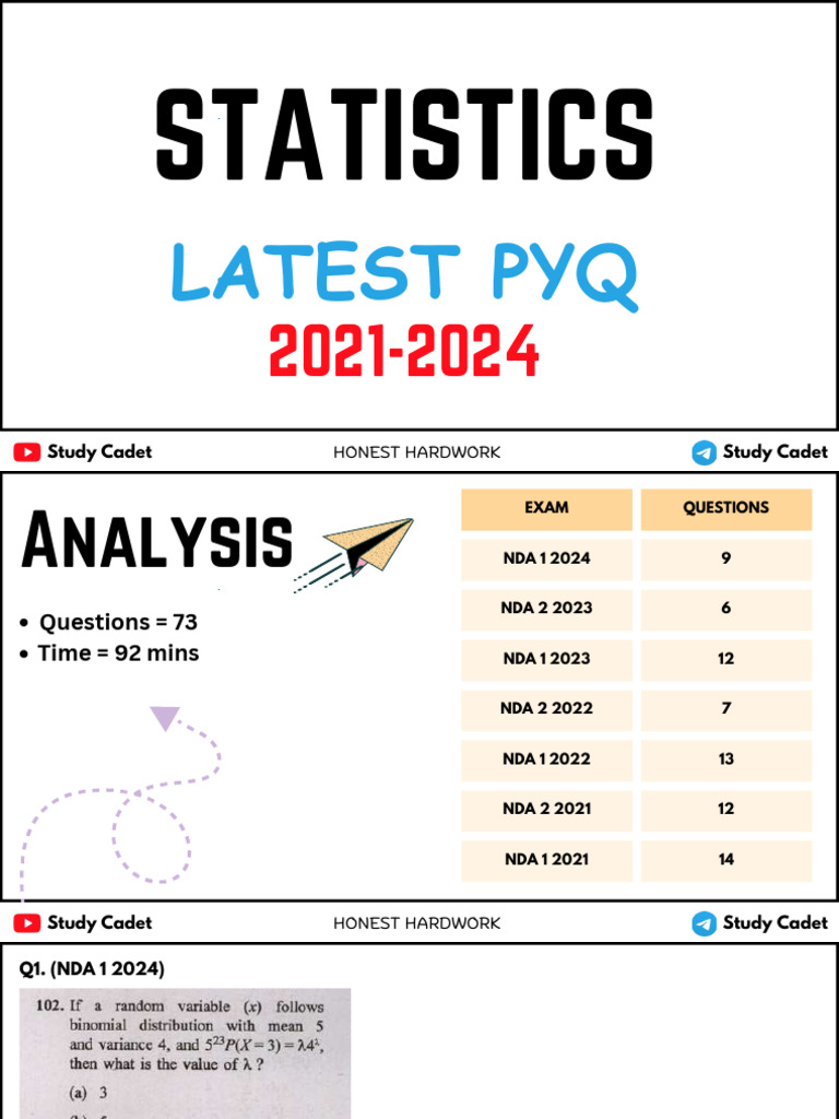 Statistics PYQ | PDF