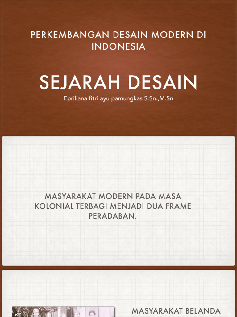 Powerpoint Sejarah Desain | PDF