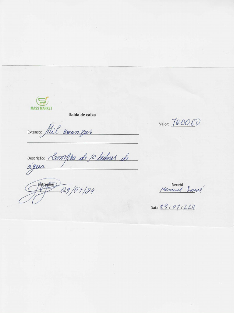 Nota de Entrega 29-07-024 | PDF