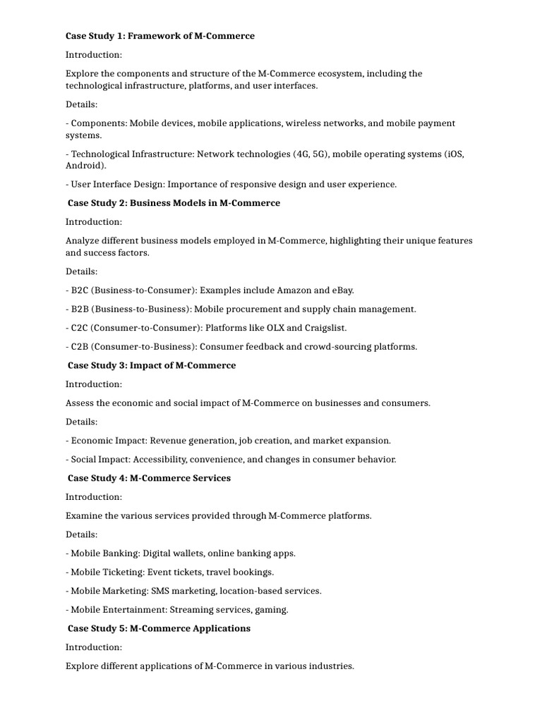 Case Study 1 Assignment | PDF